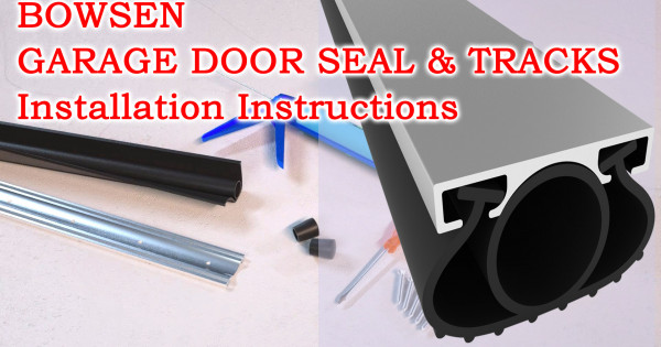 BOWSEN Garage Door Bottom Seal&tracks Rubber Gasket Weather Strip ...